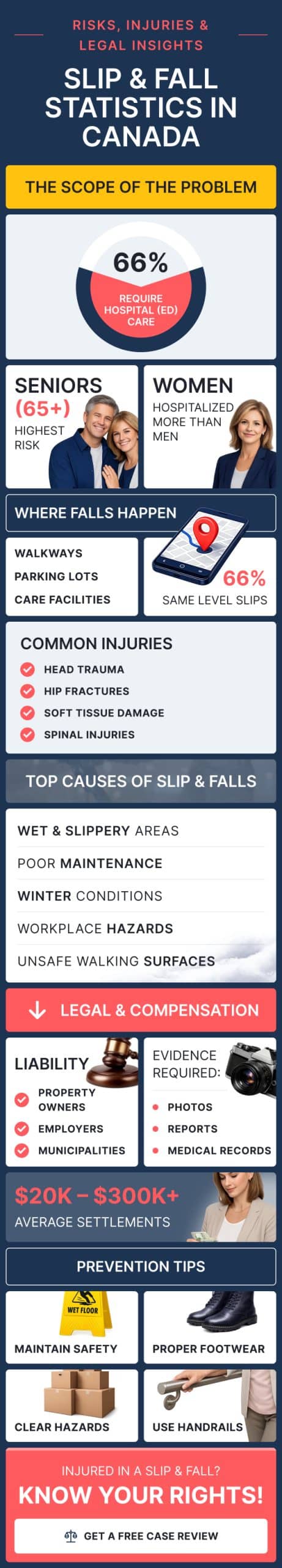 Slip and Fall Statistics Canada (2025 Update): Data, Trends & What ...